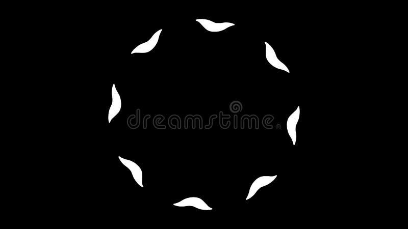 2d Animation of Particles Moving in a Circle. Video Clip with Alpha ...