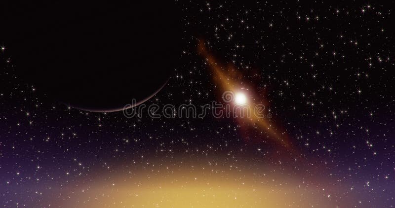 3d Animation of Planets in the Starry Galaxy Stock Footage - Video of ...