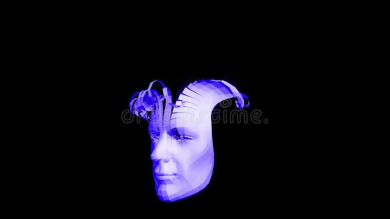 3D Animation of Polygons. Animation of a Humanoid Robot Head Polygons ...