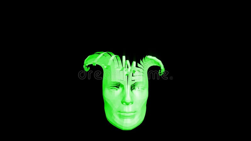 3D Animation of Polygons. Animation of a Humanoid Robot Head Polygons ...