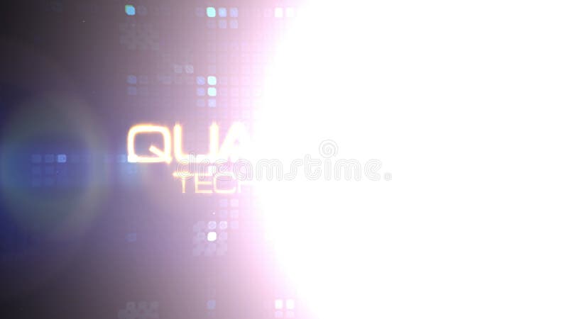 Quantum Technology Abstract Technology Cinematic Title Background Stock ...