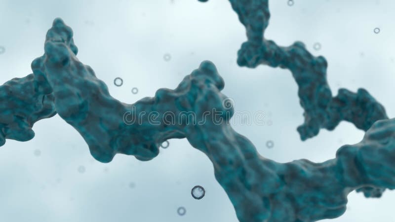 A 3d Animation of RNA Molecule is Twisting or Turning in Space Stock ...
