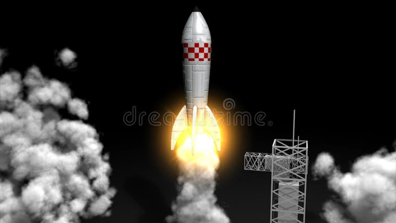 Rocket is Launching from Laptop, Digital Startup Idea Stock Footage ...