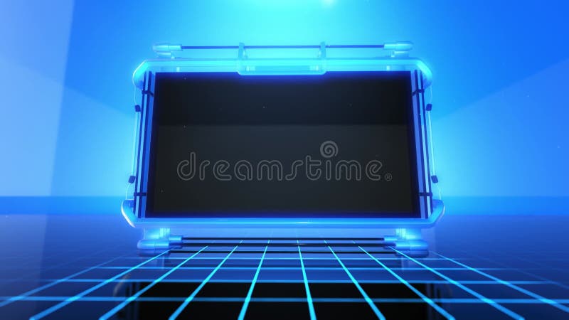 Animation of Screen with Data Processing in Office Stock Footage ...