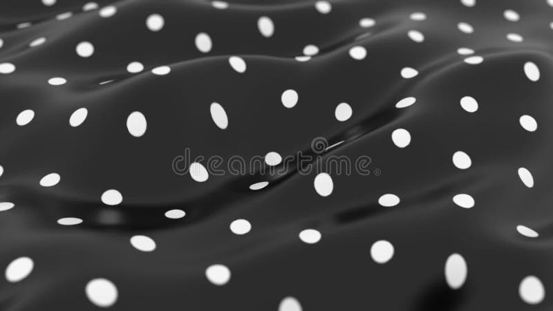 Black Fabric Material Folding and Smoothing Mockup, Looped Animation ...