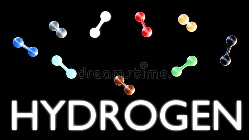 3d Animation of Shade of Hydrogen Molecule for Production Stock Video ...