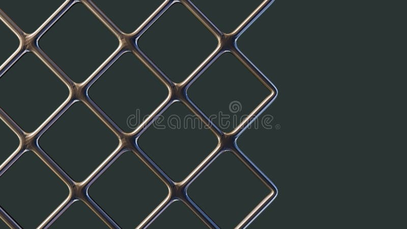 3d Animation of Stainless Steel in Diamond Shape Stock Illustration ...
