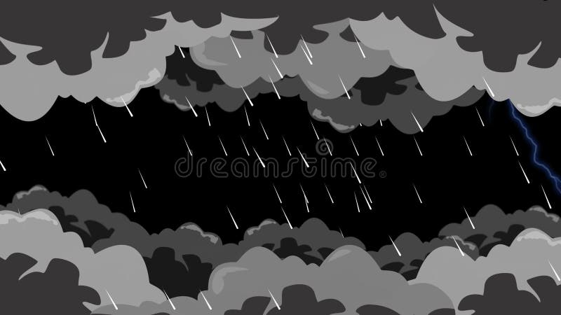 2D Animated Clouds Storm with Transparent BG Stock Video - Video of ...
