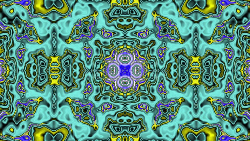 3D Animation the Symmetry of Colors is Captivating, Forming Harmony in ...