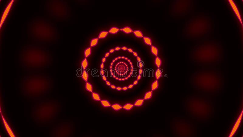 3D Animation Technology Background with Dominant Gold Neon Laser ...