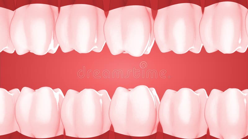 3d Animation of Teeth in Mouth. Loop, Alpha Channel. Stock Footage ...