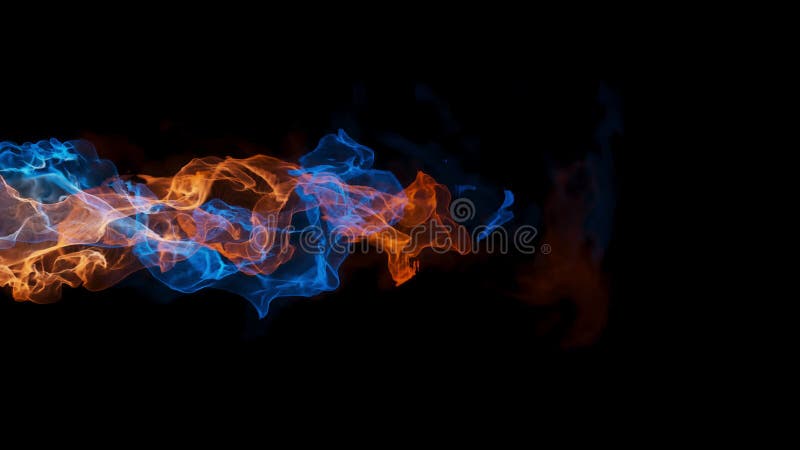 3D Animation of Two Flames. Stock Footage - Video of color, fiery ...