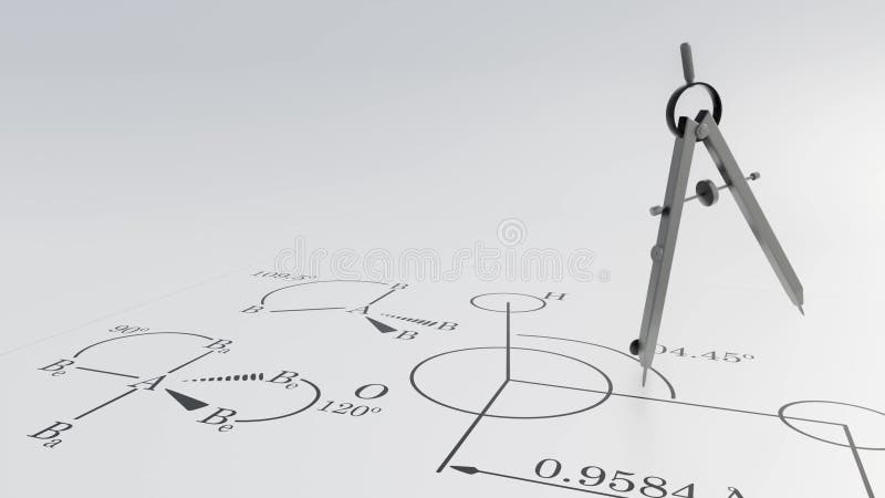 A 3d Animation of VSEPR Theory and a Drawing Compass Stock Video ...