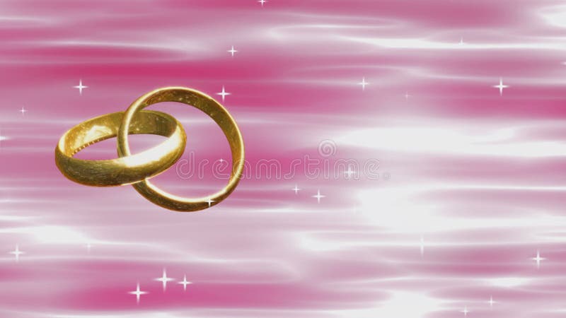 Realistic Golden Wedding Rings Stock Footage - Video of alliance ...