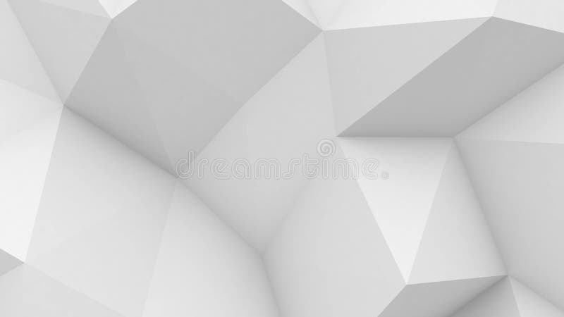White Abstract 3d Background of a Looping Animated Geometric Texture ...