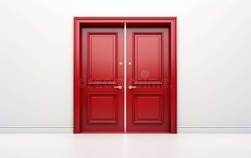 3D Animation of a Wide-Open Door. Generative by Ai Stock Illustration ...