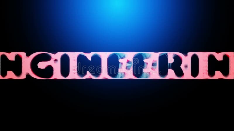 3D Animation of a Word ENGINEERING Revealing from an Abstract Network ...