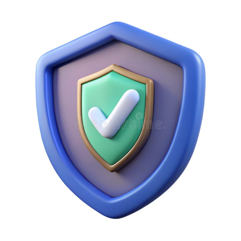 3D Antivirus Shield Icon stock photo. Image of online - 359825984