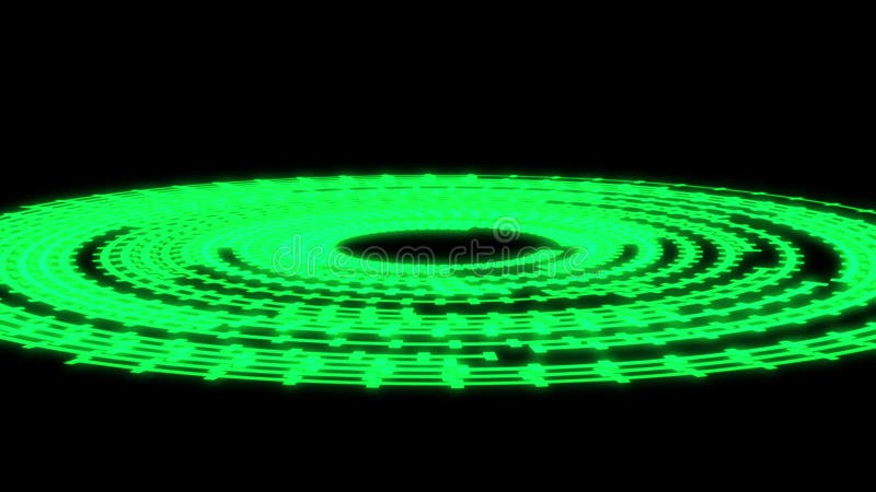 3D Arc Offset E Green X80 Degrees Large VJ Loop Animation 02 Stock ...