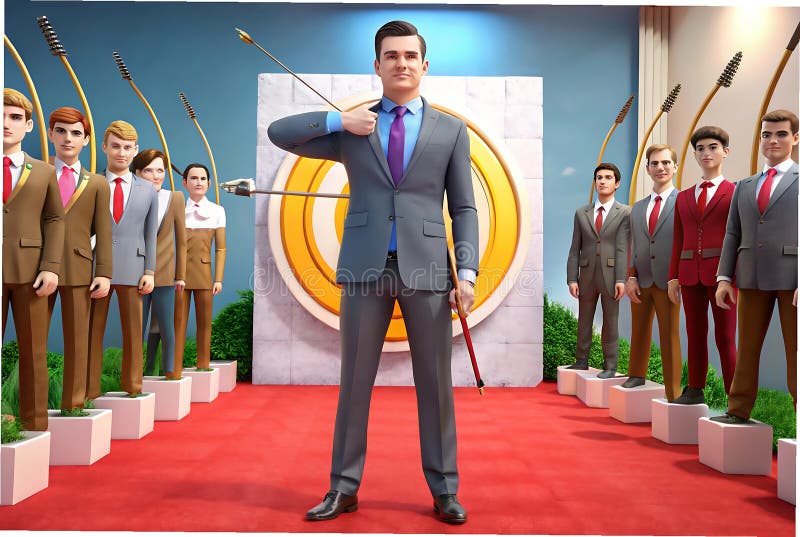 3d Archer Running through Old Western Landscape Silhouette Stock ...