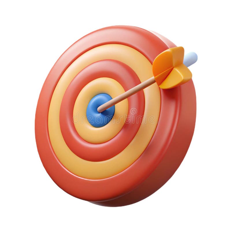 3D Archery Target Icon stock photo. Image of sport, sports - 359739146