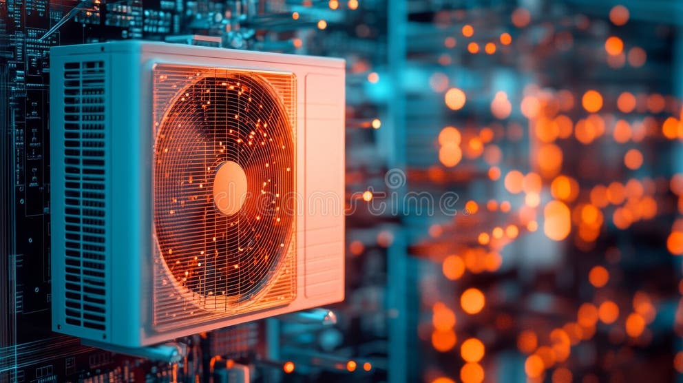 A 3D Architectural Design Illustration for a Ventilation System Created ...