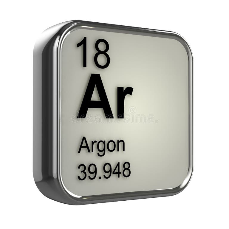 3d Argon element stock illustration. Illustration of atoms - 39029016