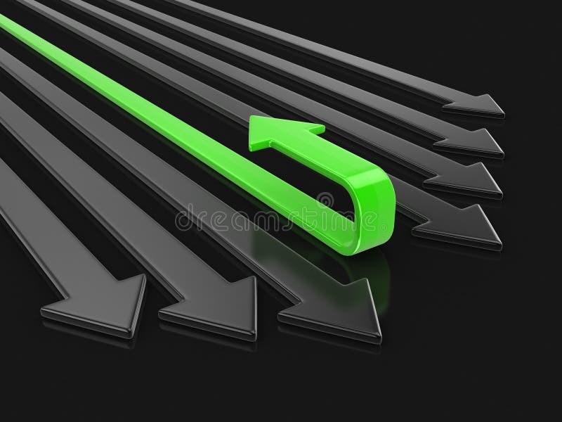 3d Arrow back stock illustration. Illustration of backward - 87517282