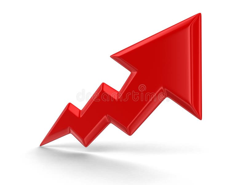 3d Arrow (clipping Path Included) Stock Illustration - Illustration of ...