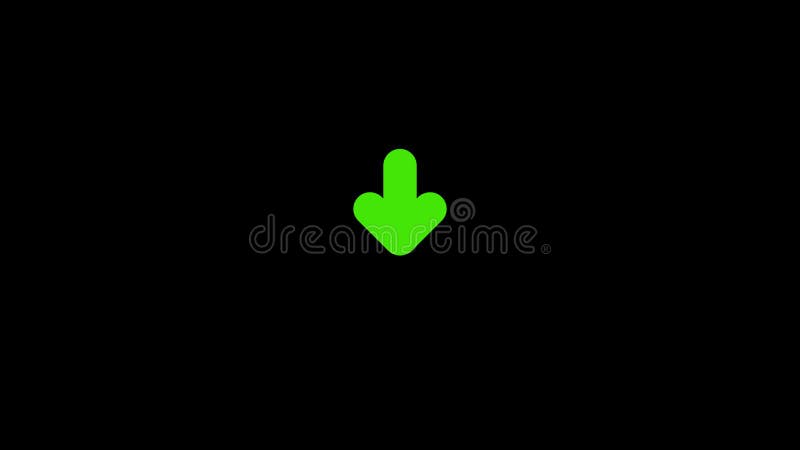 3d Arrow Icon Swipe Up Animation Black Background. UP Directional Arrow ...