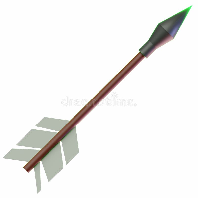 3D Arrow Illustration stock illustration. Illustration of center ...