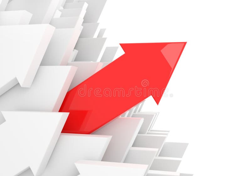 3d arrow race stock illustration. Illustration of marathon - 50306562