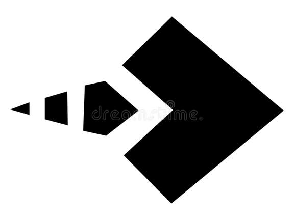 Kite arrow stock illustration. Illustration of rightwardpointing ...