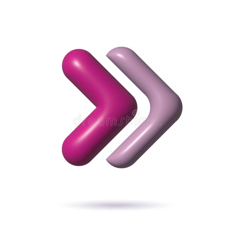 3d Arrow for Web and UI Design. Stock Illustration - Illustration of ...