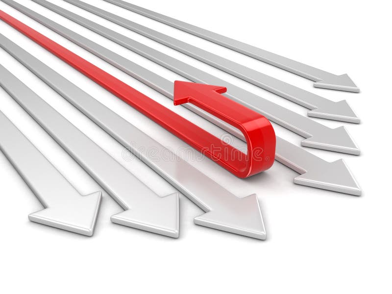 3d Arrows back stock illustration. Illustration of forward - 87743517