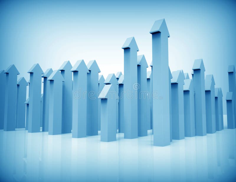 3d arrows stock illustration. Illustration of business - 41876016