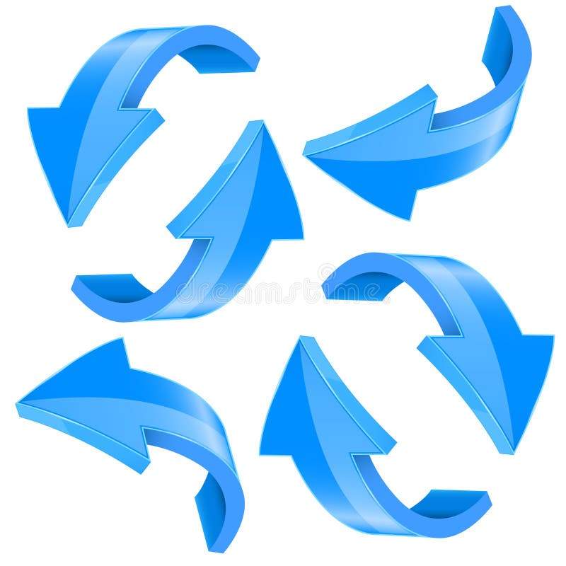 UP Arrows. Blue Straight Moving Up 3d Icons Stock Vector - Illustration ...