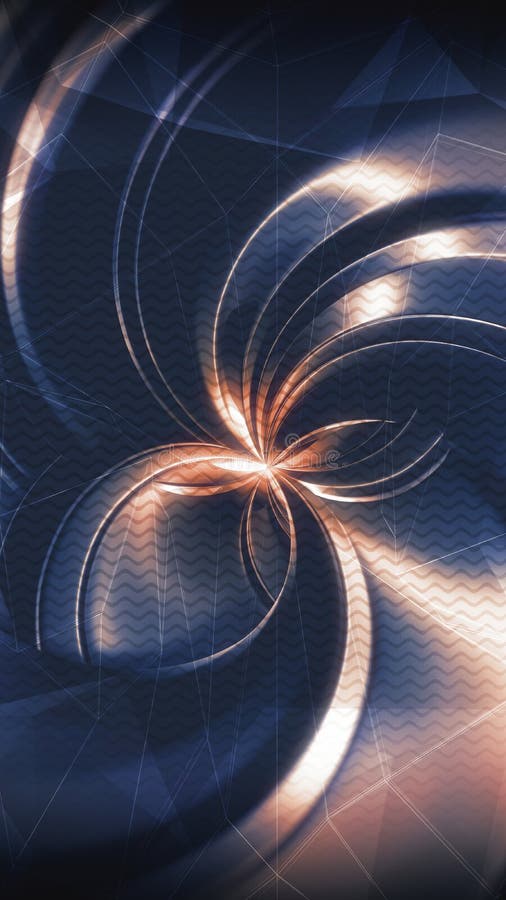 3d Art Techno Abstraction stock illustration. Illustration of dark ...