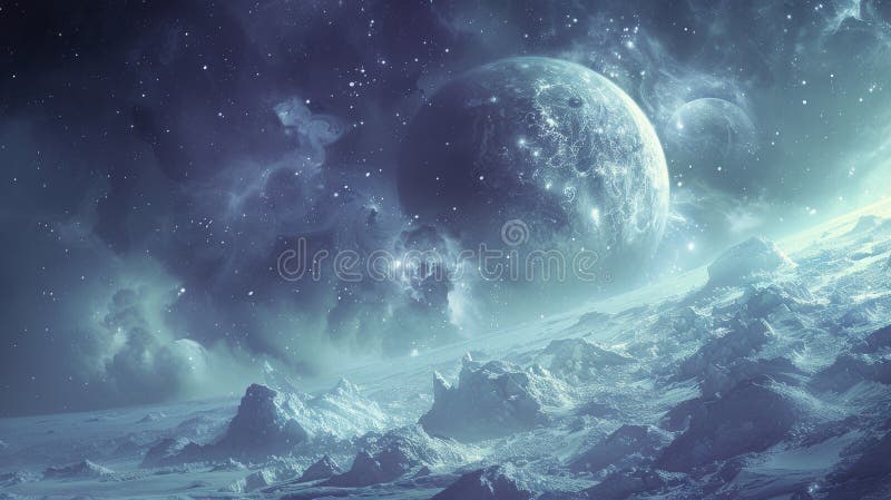 A 2D Artwork Depicting the Universe& X27;s Expanse with Celestial ...