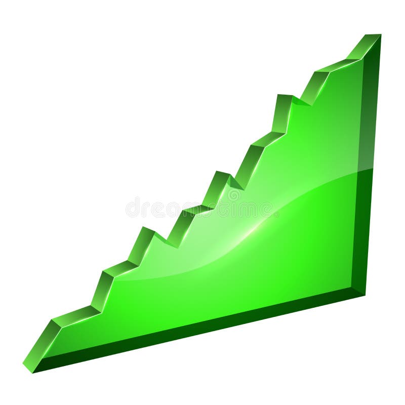 Green Bar Increasing Graph Stock Illustrations – 242 Green Bar ...