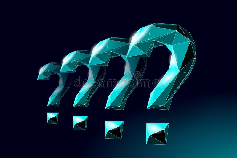 3D Ask Question Mark. Make Decision Problem Solution Stock Illustration ...