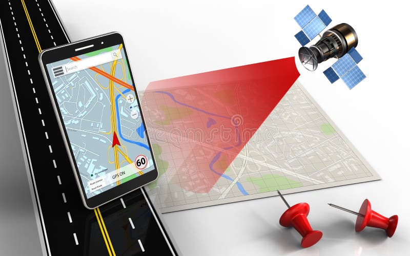 3d asphalt road stock illustration. Illustration of grid - 98053870