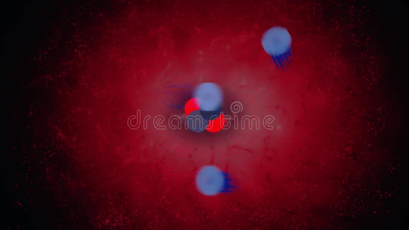 Electrons in an Atom - Digital Animation Stock Video - Video of modern ...