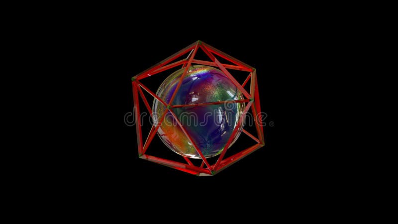3d atom model with marble stock footage. Video of particle - 280257428
