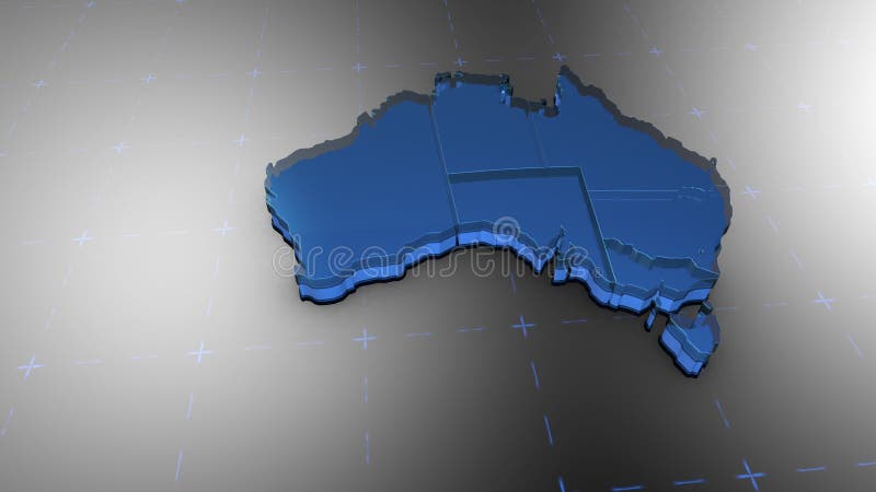 3D Australia - Metal stock video. Video of administration - 160865121