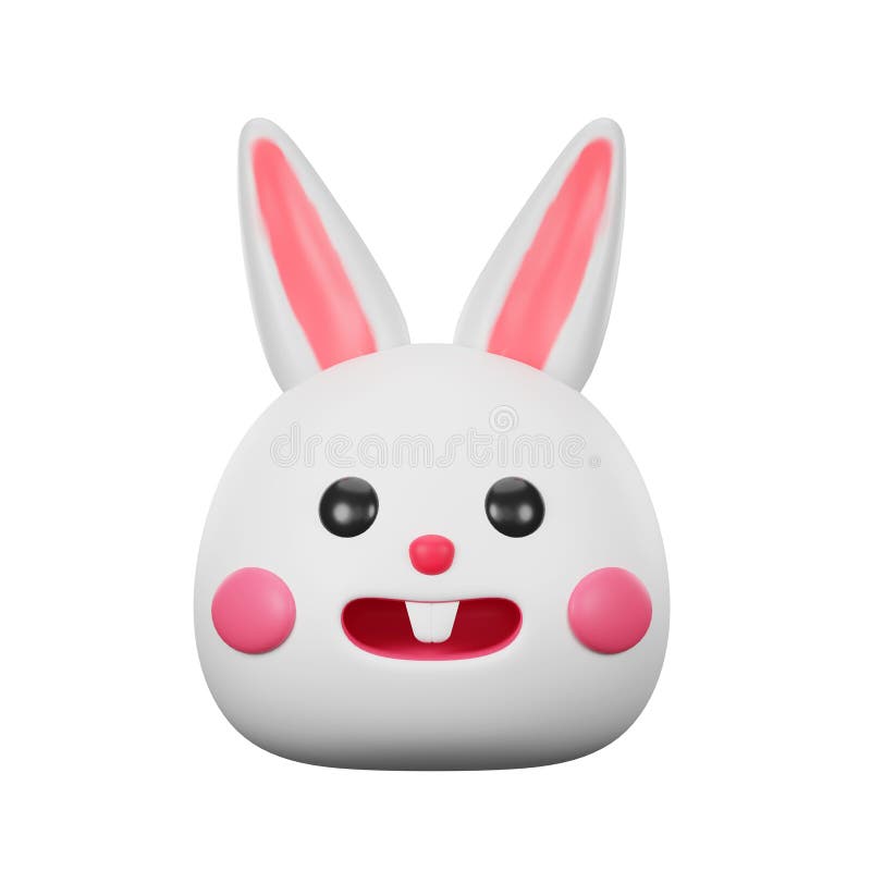 3d avatar profile rabbit stock illustration. Illustration of cartoon ...