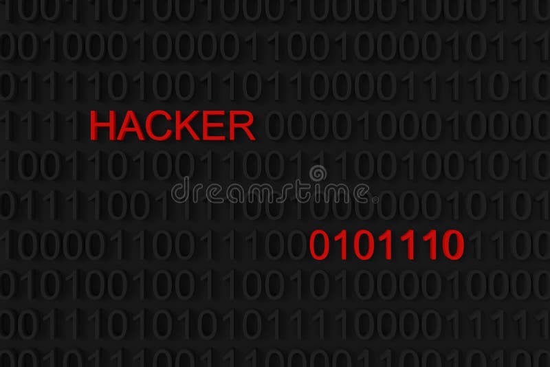 Hacker Background. 3D Rendering Stock Illustration - Illustration of ...