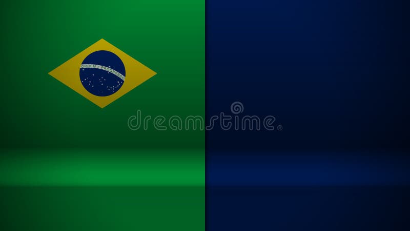 3d Background with Flag of Brazil Stock Vector - Illustration of ...