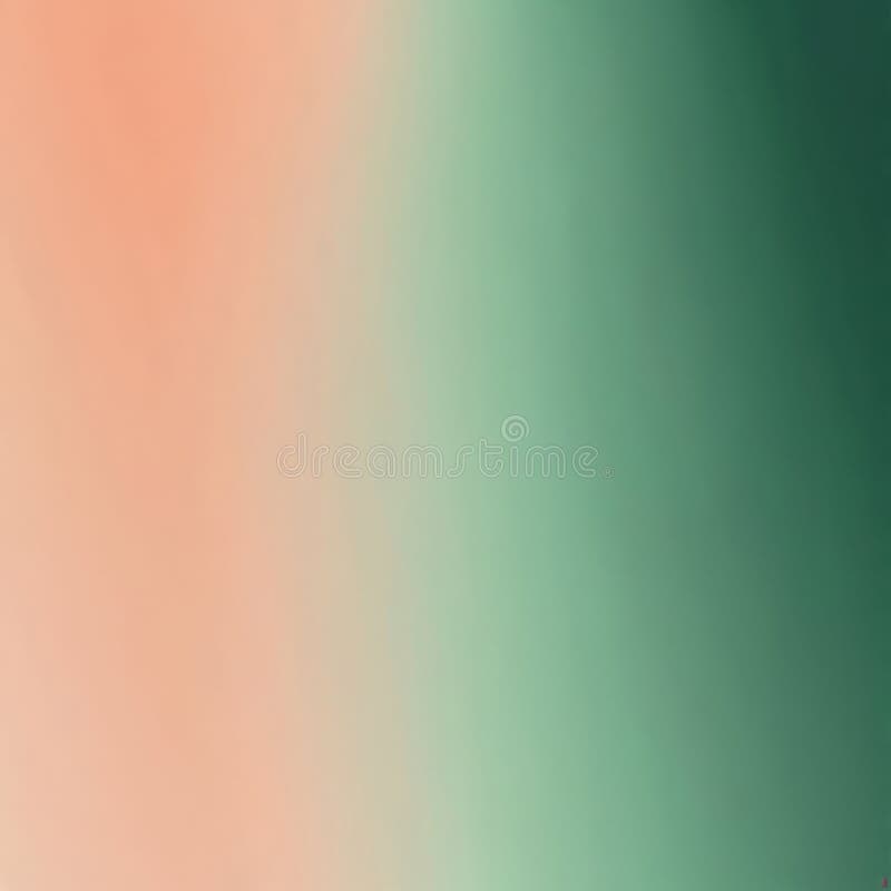 3D Background Gradient Peach, Green. Illustration for Design Stock ...