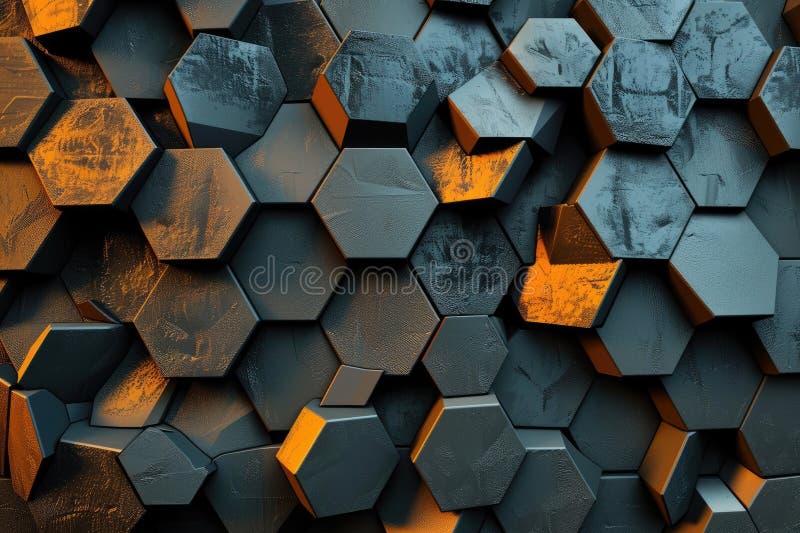 3d Background with Hexagons Pattern of 3d Hexagons Wallpaper Stock ...